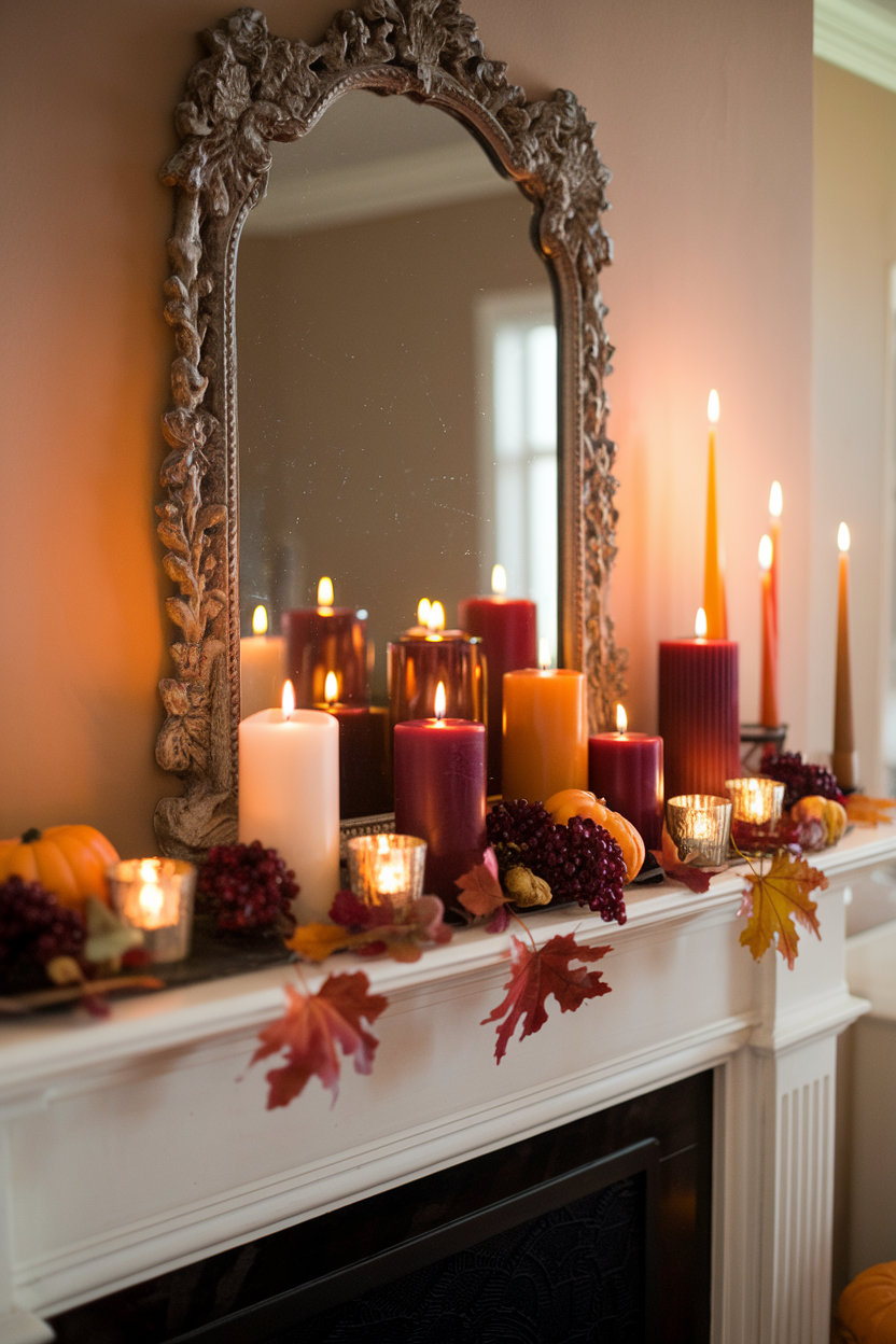 19 Simple Fall Mantle Decor Ideas