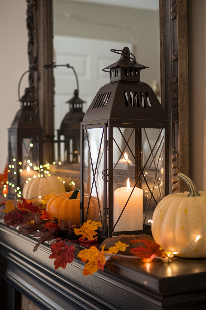 19 Simple Fall Mantle Decor Ideas