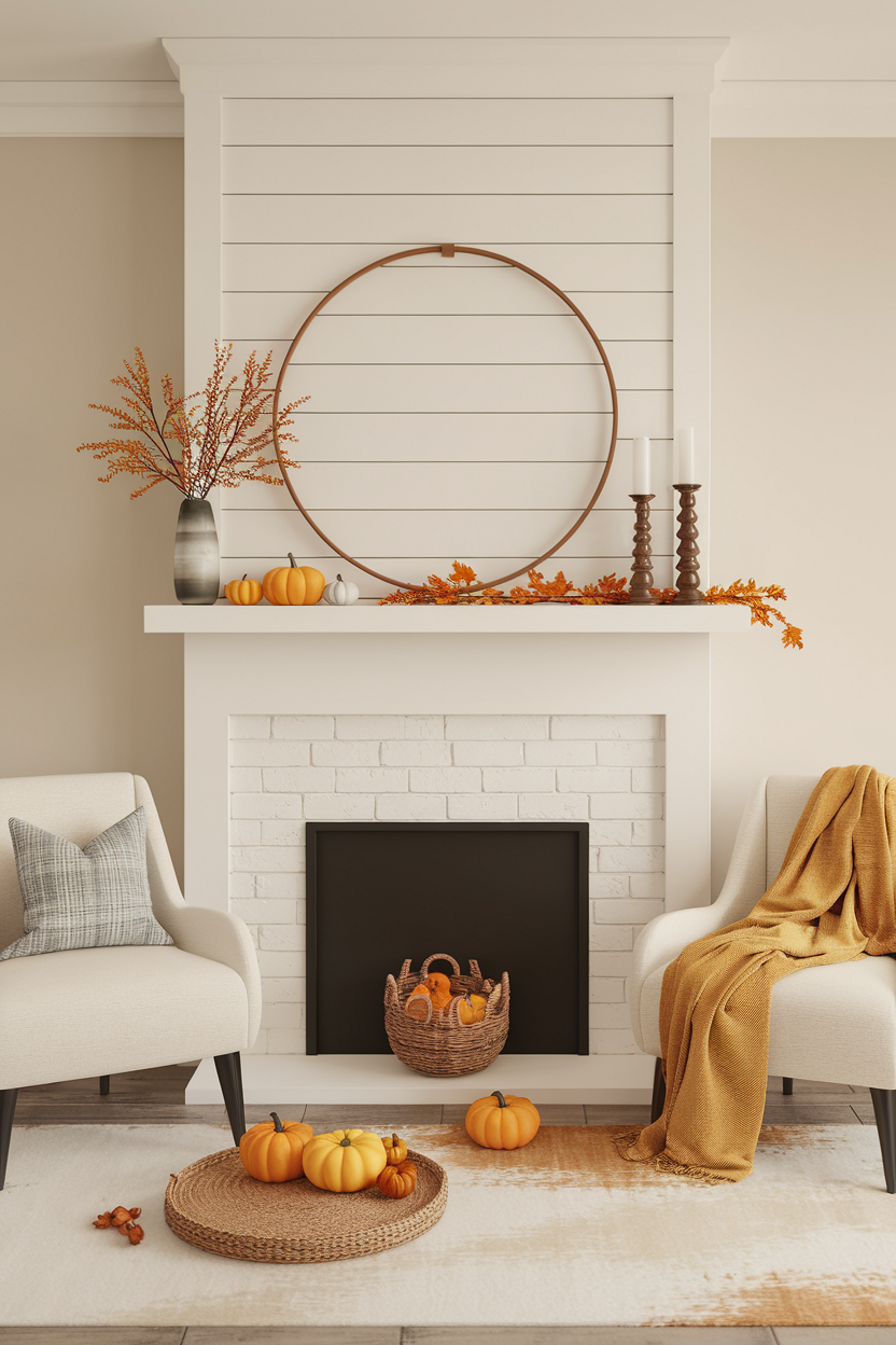 19 Simple Fall Mantle Decor Ideas