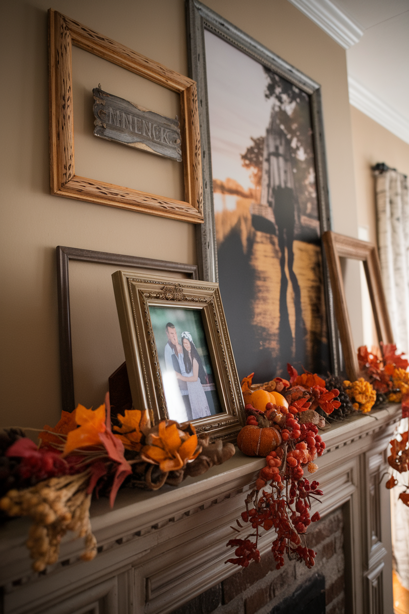 19 Simple Fall Mantle Decor Ideas