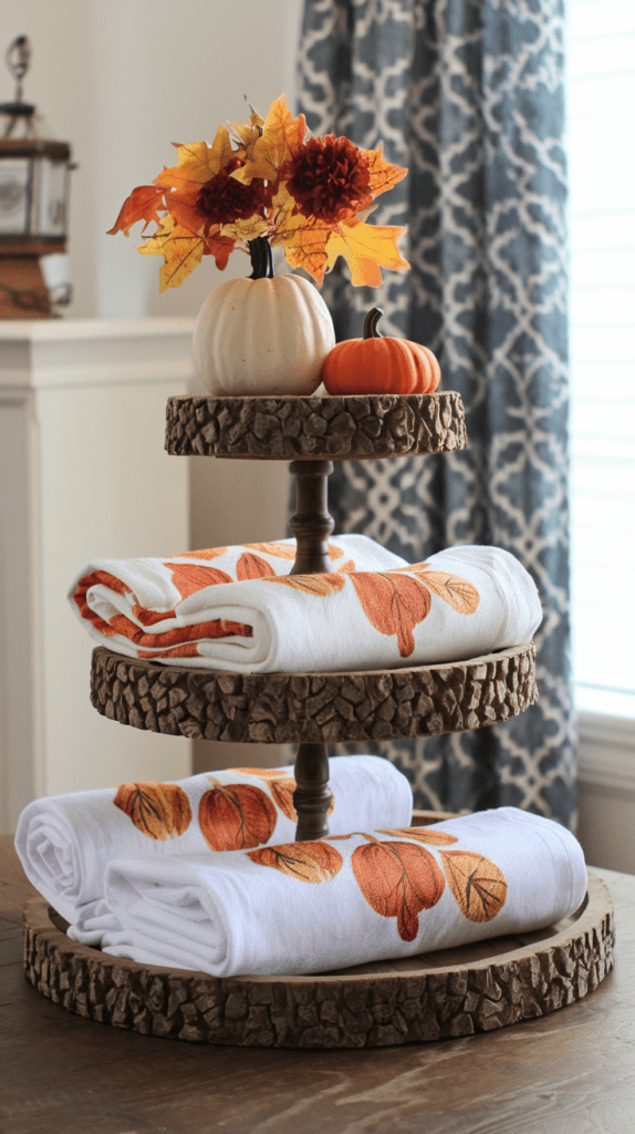 14 Beautiful and Charming Fall Tiered Tray Decor Ideas